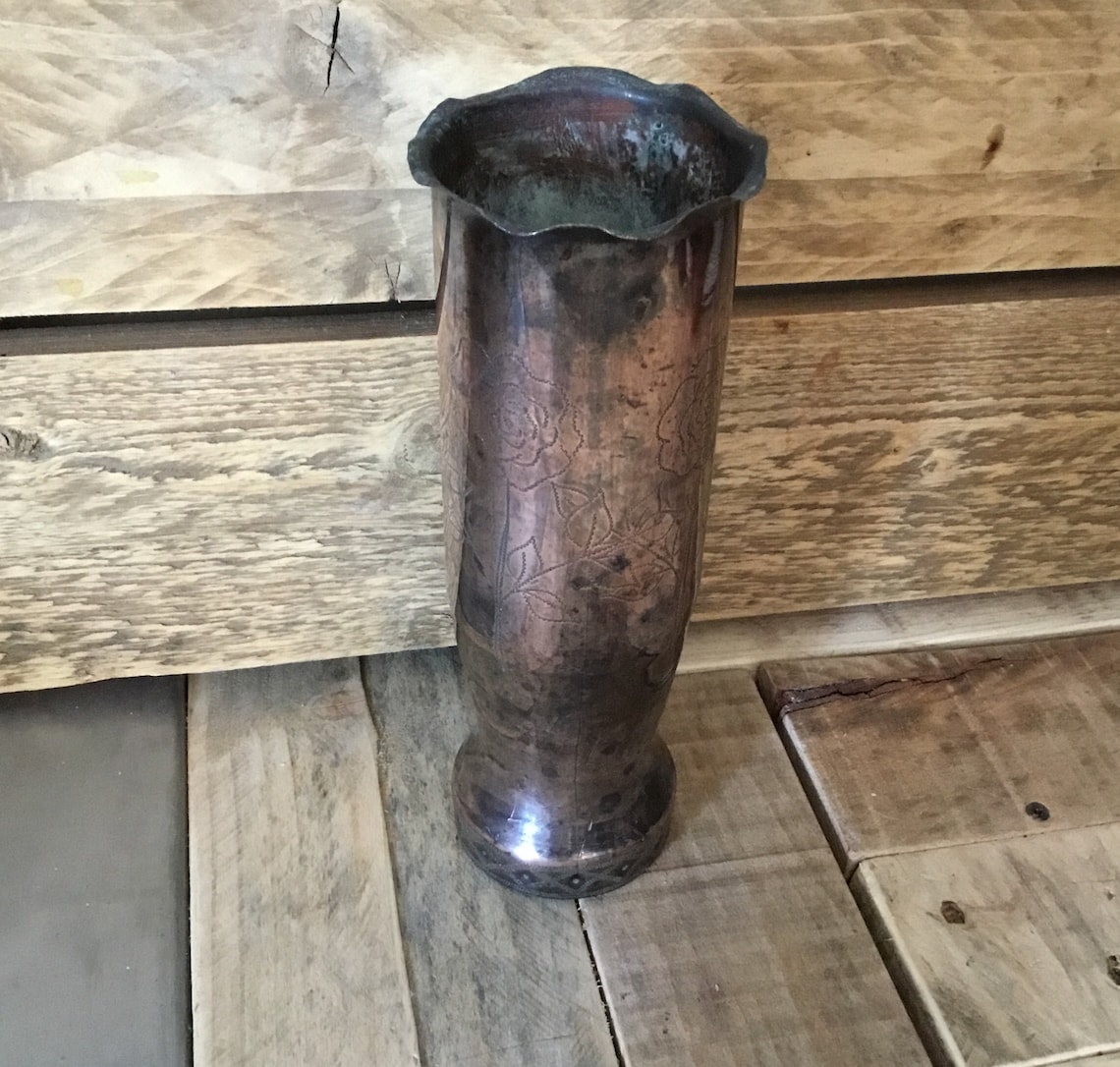 Vintage Trench Art Vase Copper Shell Casing Ideal Gift - Etsy UK