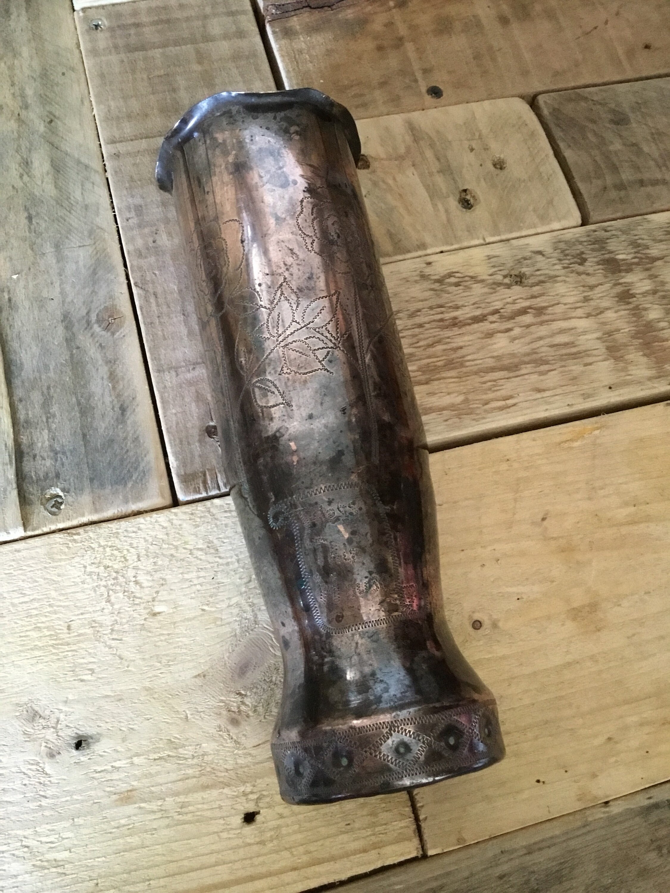 Vintage Trench Art Vase Copper Shell Casing Ideal Gift - Etsy UK