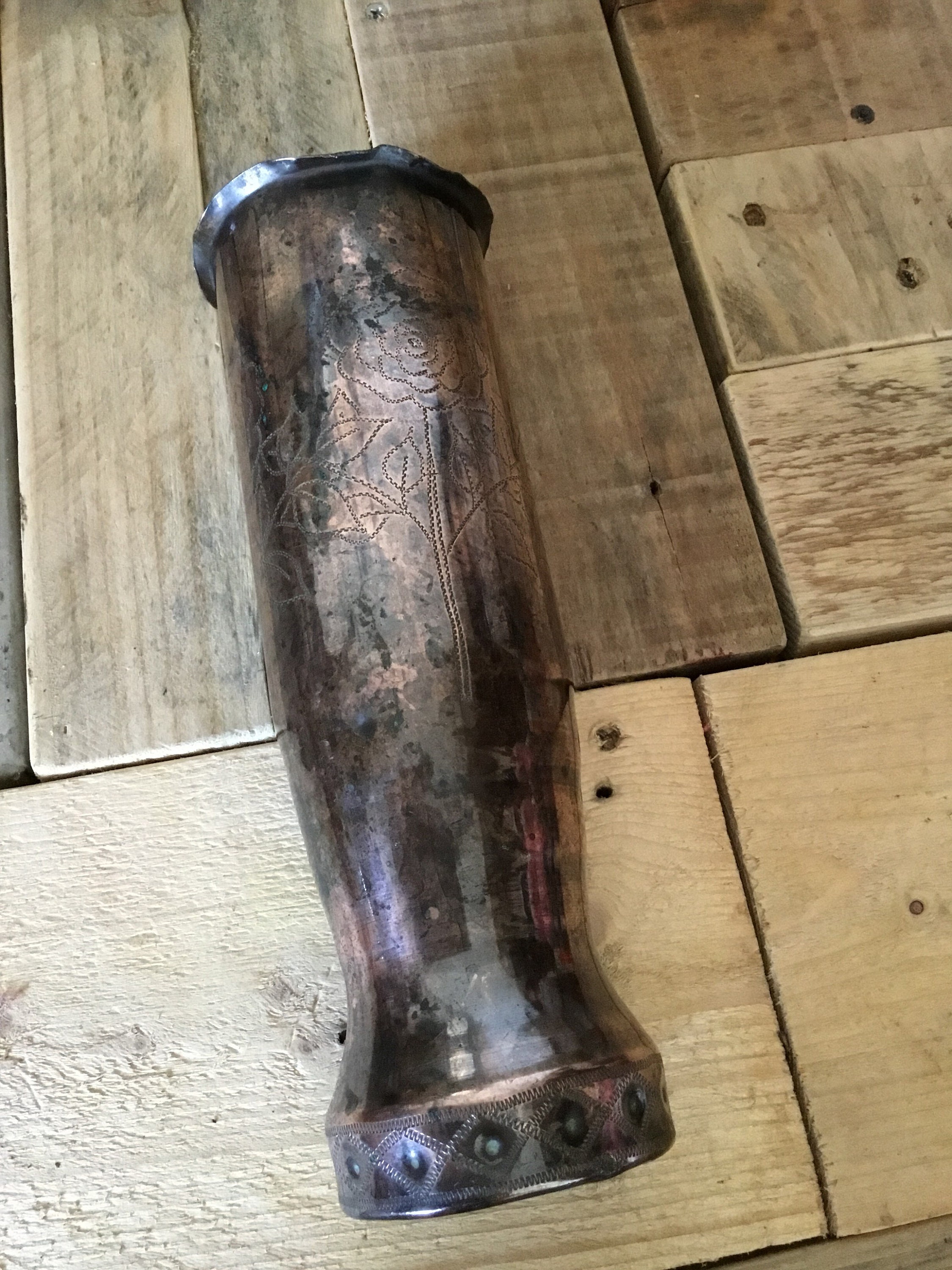 Vintage Trench Art Vase Copper Shell Casing Ideal Gift - Etsy UK