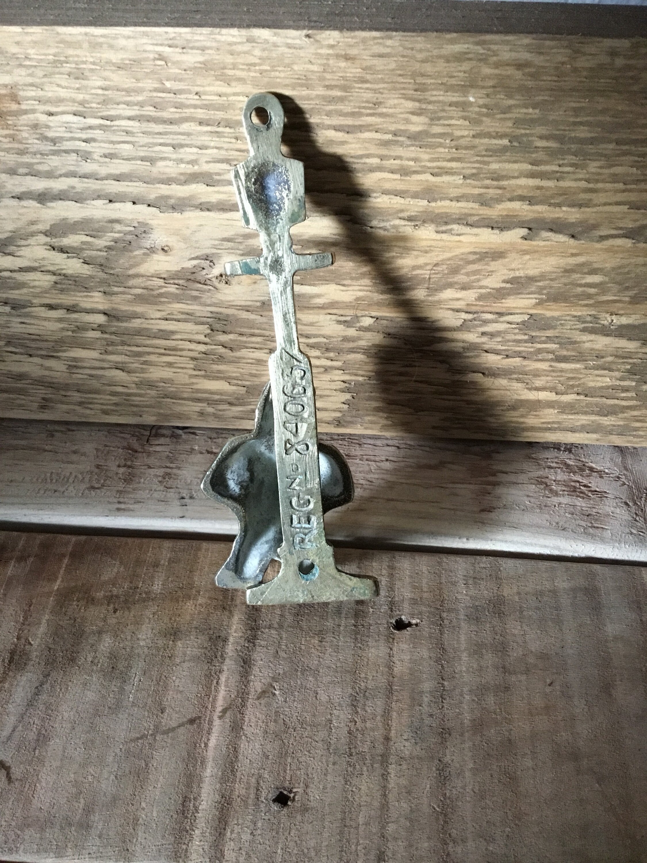 Vintage Cast Brass Policeman Door Knocker 1970's Bobby Door Furniture ...