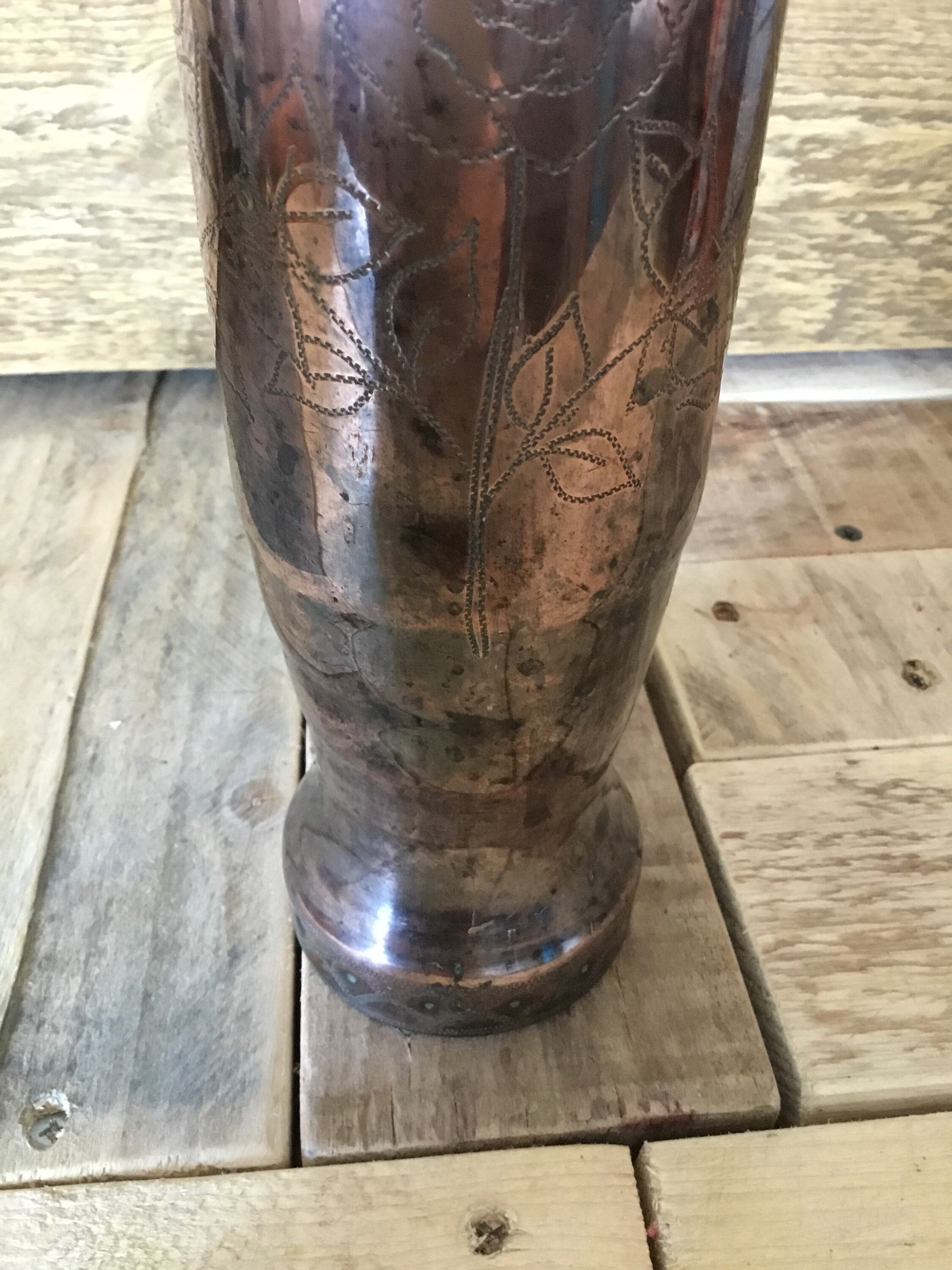 Vintage Trench Art Vase Copper Shell Casing Ideal Gift - Etsy UK