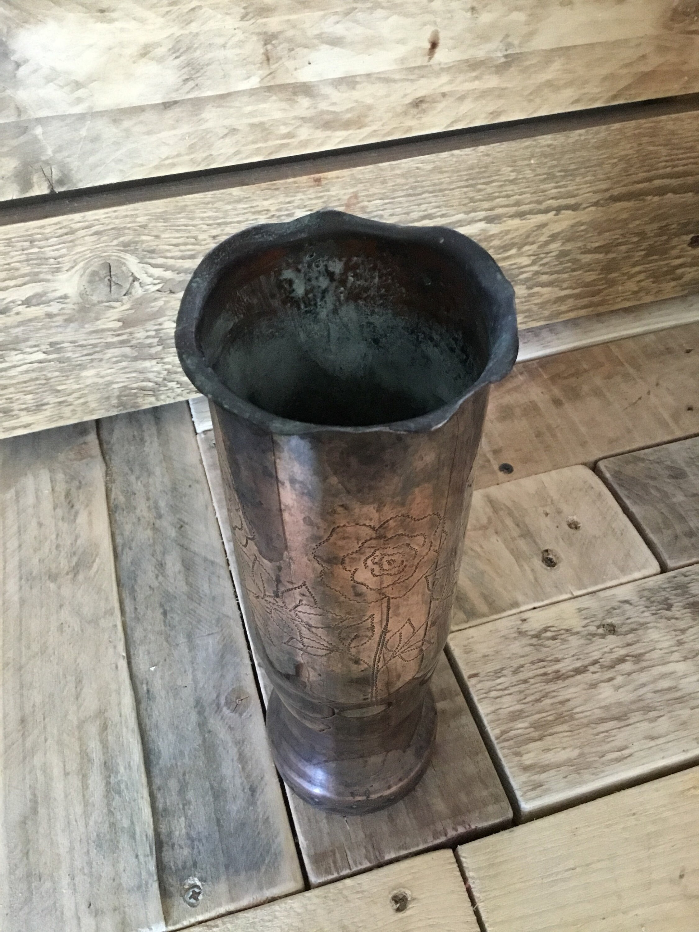 Vintage Trench Art Vase Copper Shell Casing Ideal Gift - Etsy UK