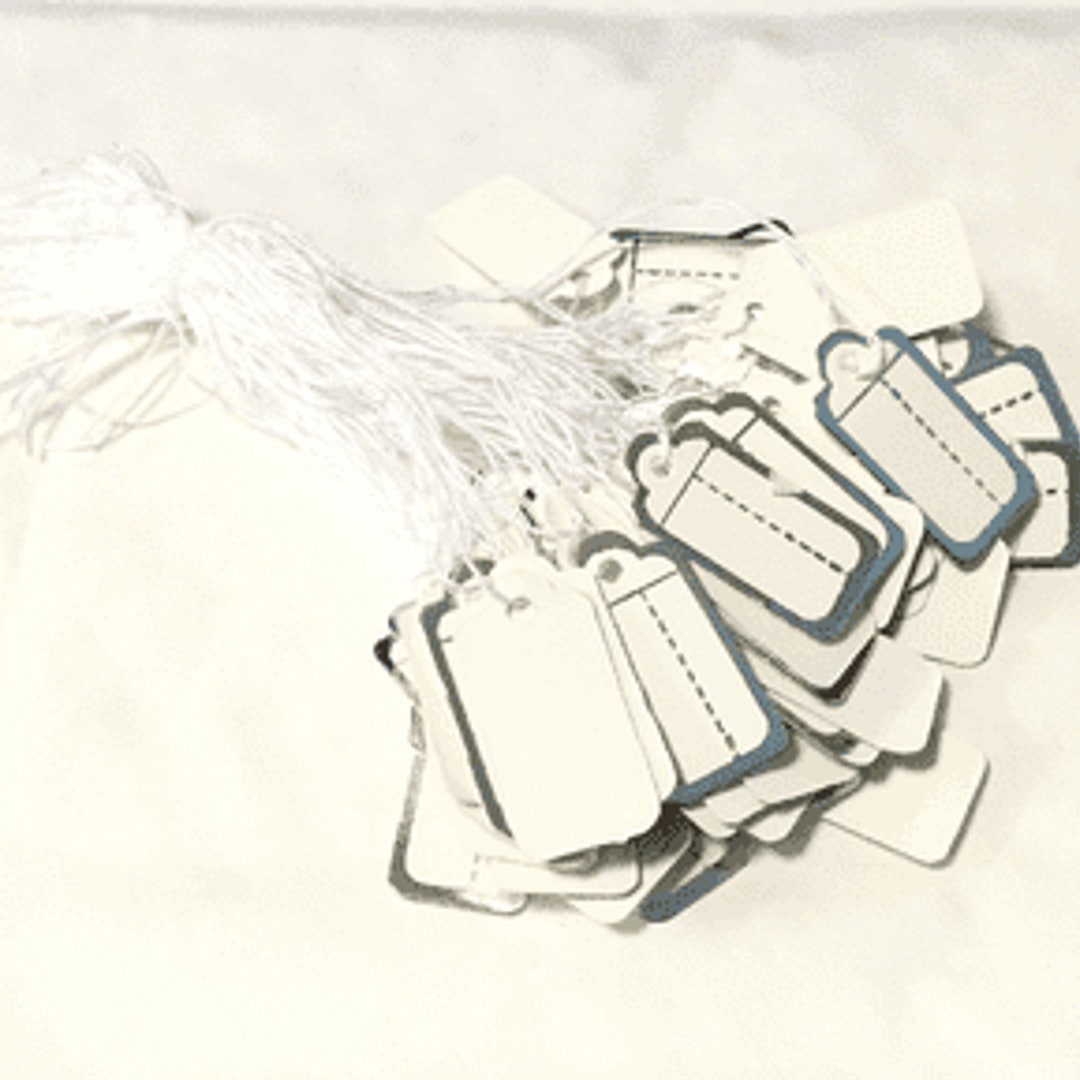 100 Price Tags With String, Price Labels Tie on Tags - Etsy