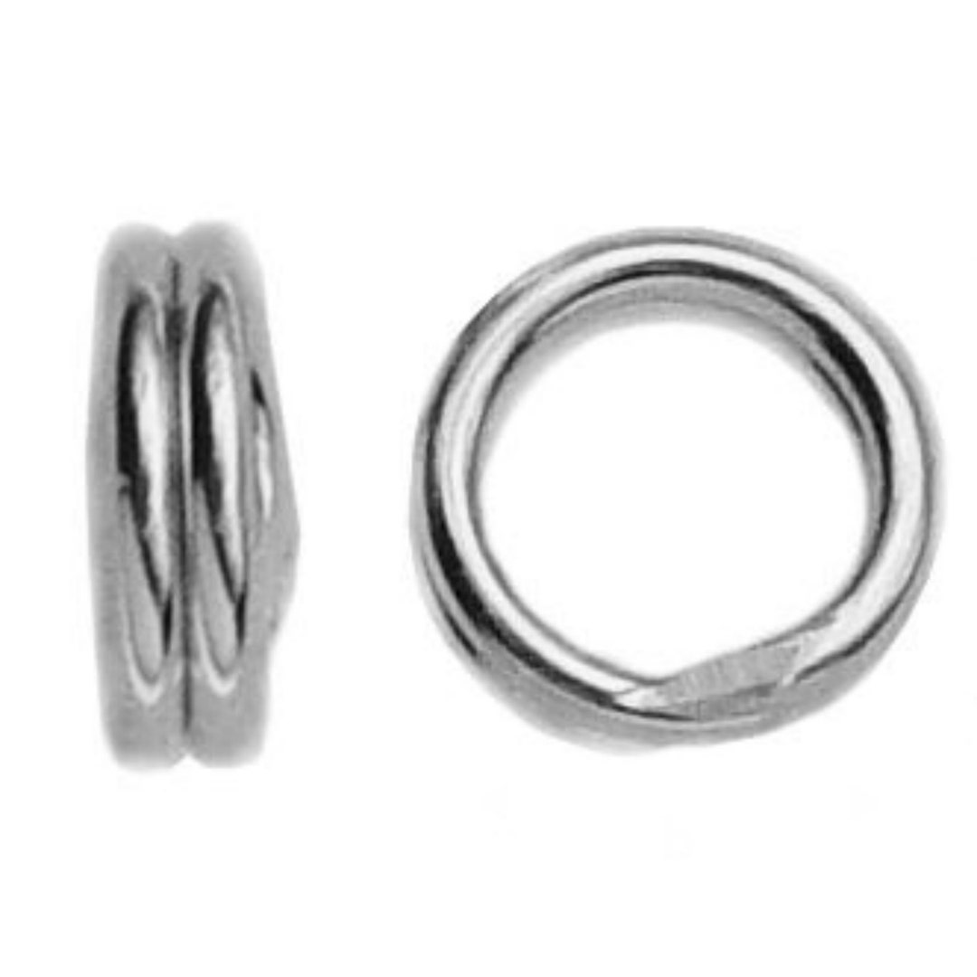 20 Sterling Silver Split Rings 5mm 6mm Findings for Jewellery Making - Etsy