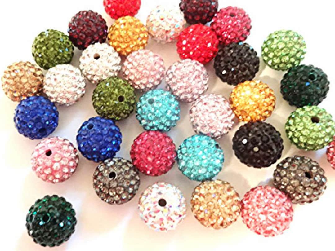 50 Quality Pave Rhinestone Disco Balls 8mm 10mm 12mm Shamballa Beads - Etsy