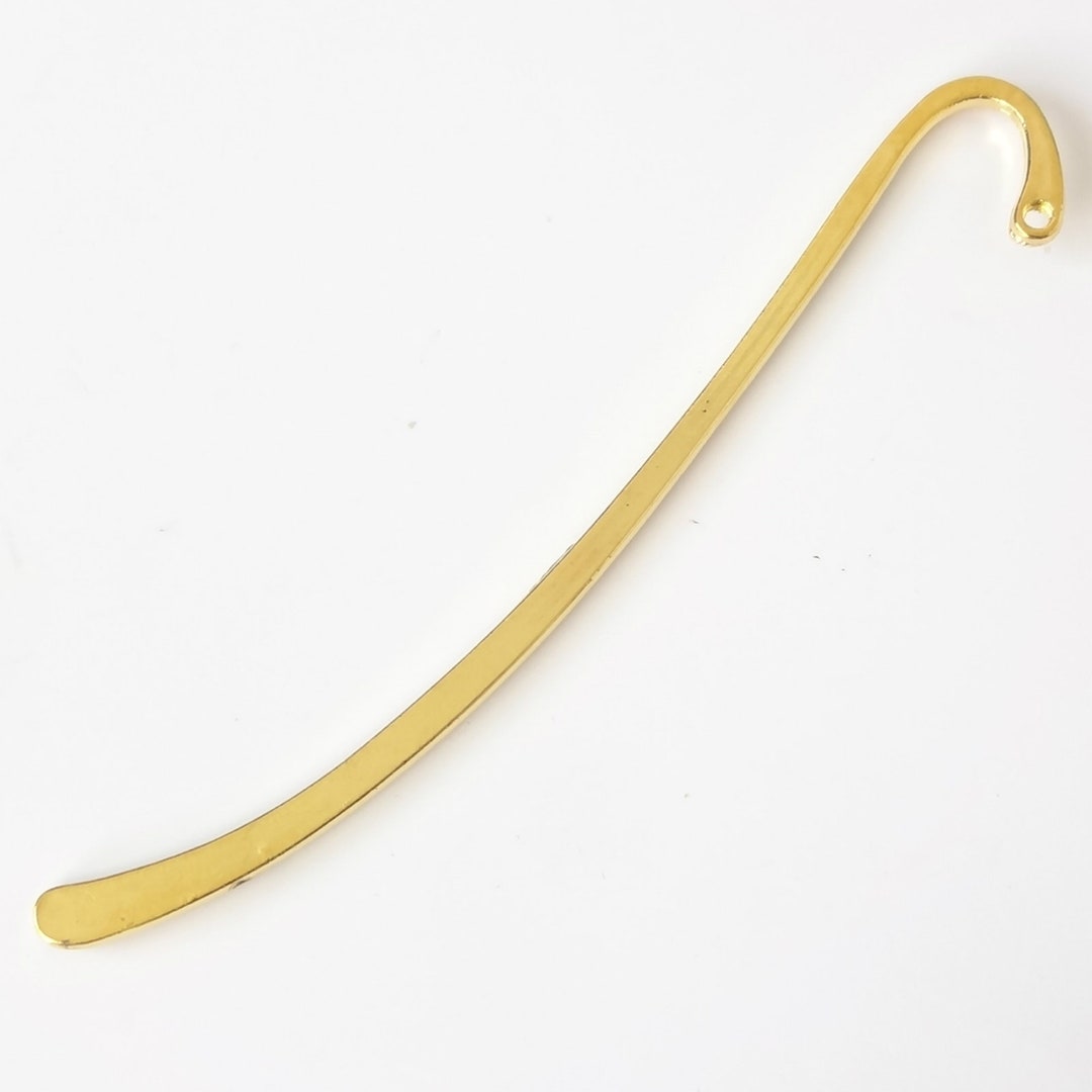 10 Gold Plated Bookmarks Blanks,plain Bookmarks 3.5 Inch Findings - Etsy