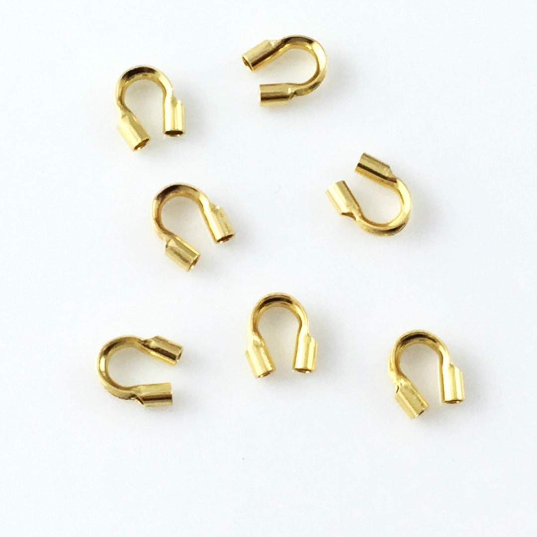 10 Wire Guardians Sterling Silver 24ct Gold Plated Findings - Etsy