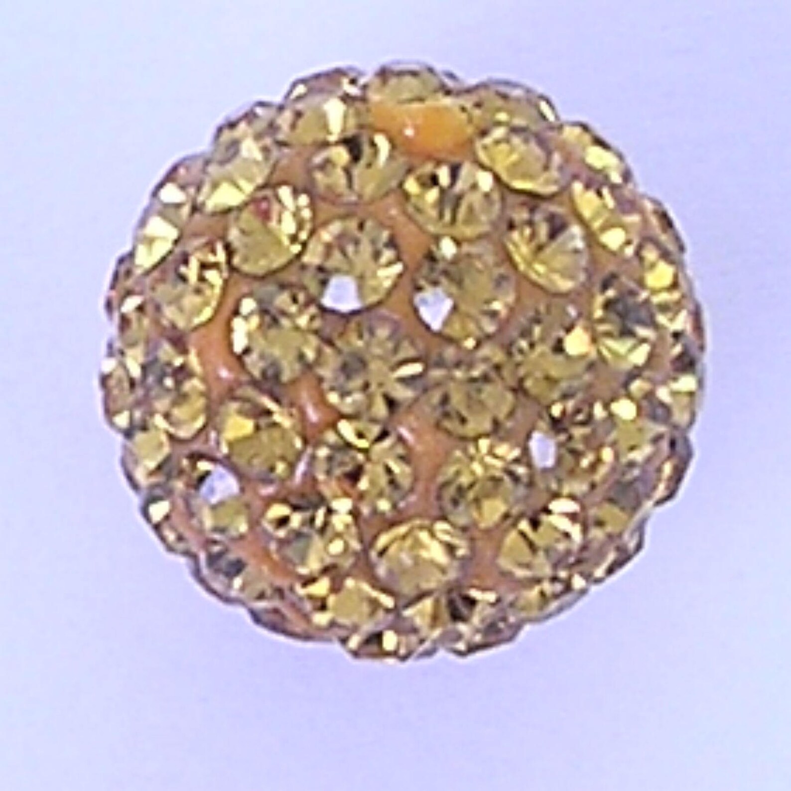 10 Light Topaz Quality Pave Rhinestone Disco Balls 8mm 10mm - Etsy