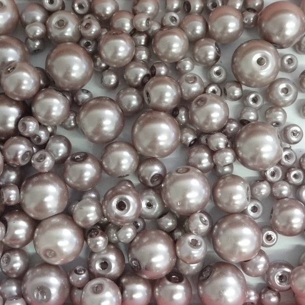 Pearl Glass Beads - Etsy