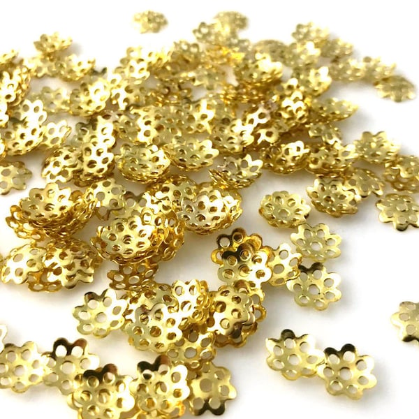 Filigree Bead Caps - Etsy