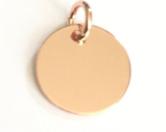 10/100 Pcs Sterling Silver Disc Charms Round Disc Charm 925 - Etsy