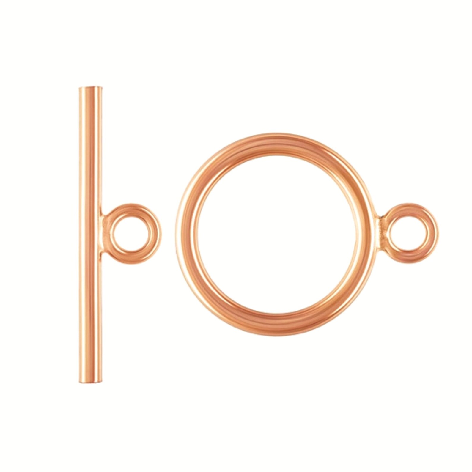 2 Sterling Silver Toggle Clasps 9mm 24K Gold Plated 18k Rose - Etsy UK