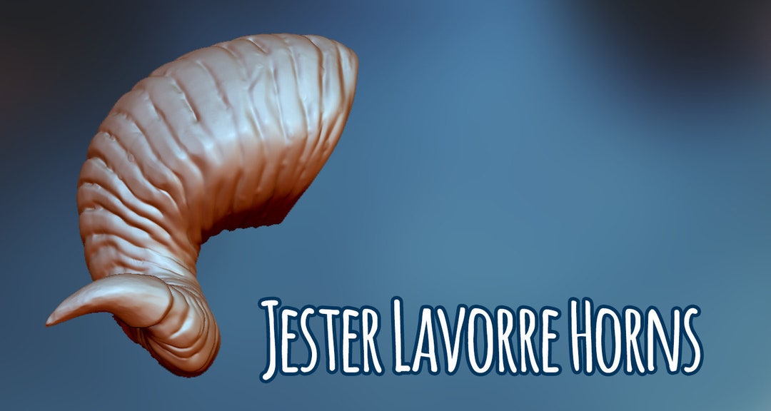 Jester Lavorre Inspired Horns - 3D File - Etsy