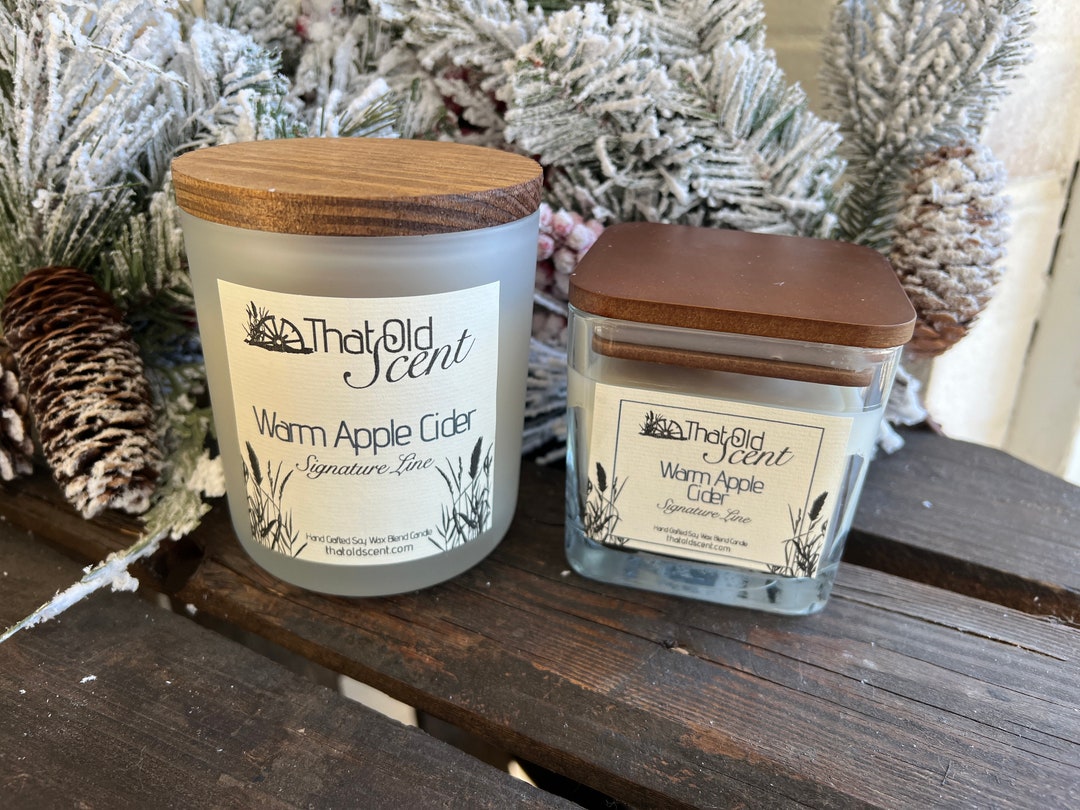 Warm Apple Cider (signature Line) Scented Handcrafted Soy Wax Blended ...