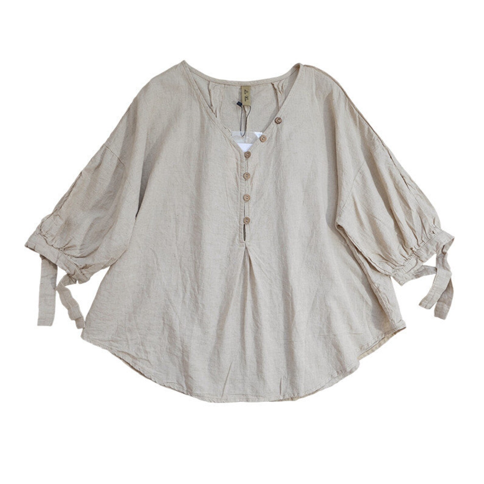 Women Simple Linen Summer Clothing Button Blouse Comfortable - Etsy