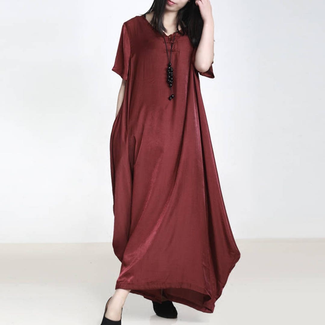 Soft Cupro Dress Summer Clothing Long Dress, Party Dress Asymmetrical ...