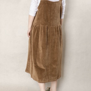 Women Winter Corduroy Pinafore Dress Roomy Cotton Dress - Etsy