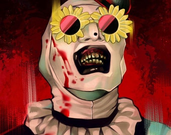 Terrifier Art the Clown Art's Desire PNG SVG File for Instant Download ...