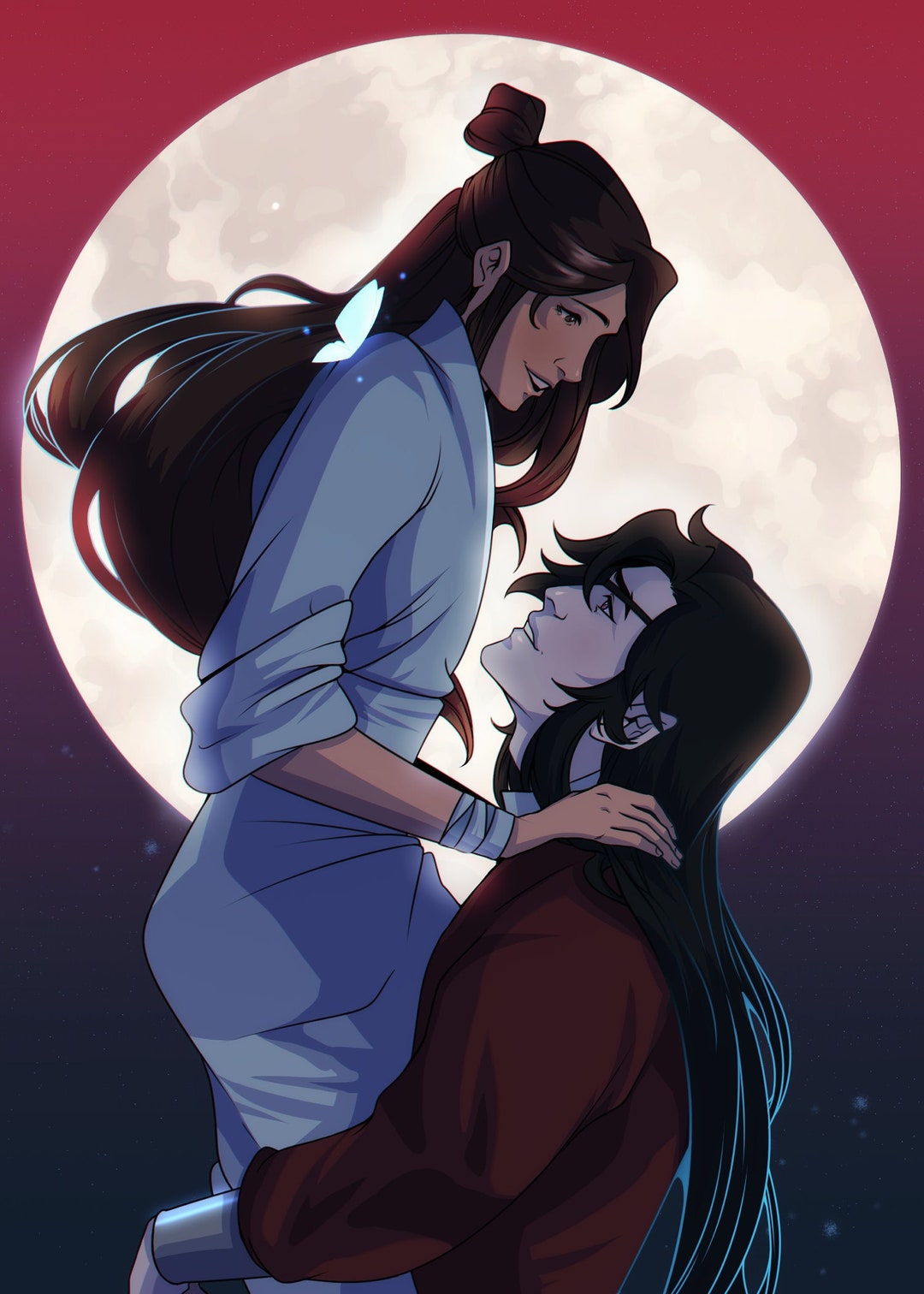 Hualian Moon TGCF Print - Etsy