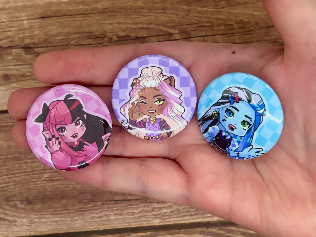 Cute Monsters 1.5'' Pinback Buttons - Etsy