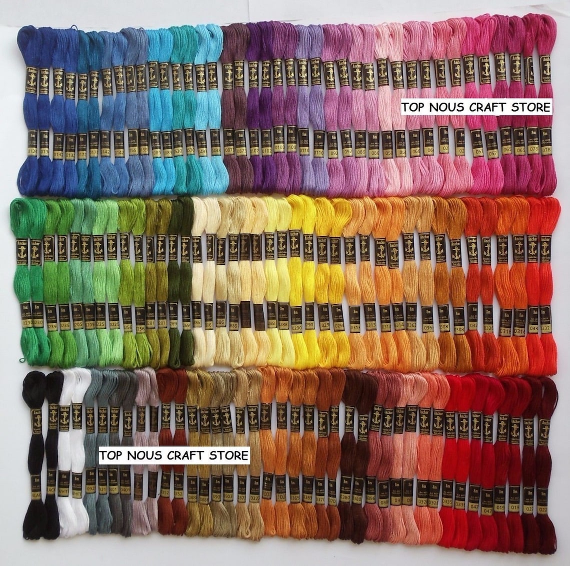 120 Anchor Cross Stitch Embroidery Cotton Thread Floss/ Skeins - Etsy