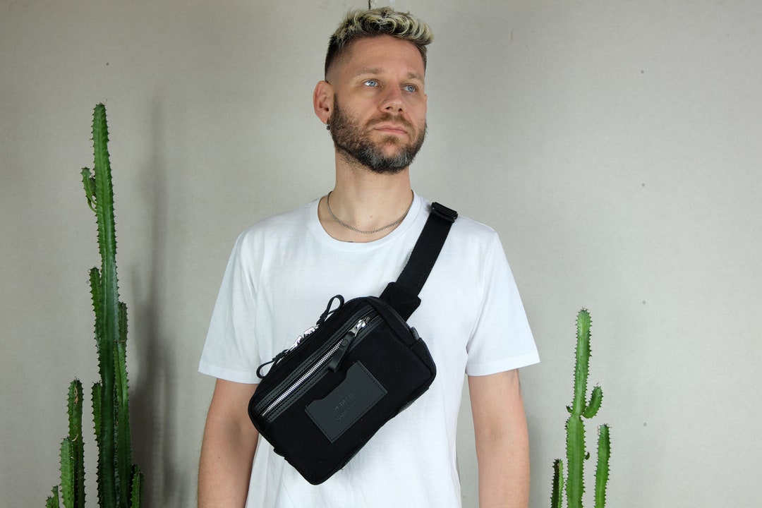 High End Canvas Bum Bag, Luxury Travel Belt Purse, Monogrammed ...