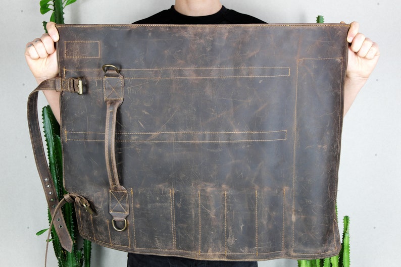 Waxed Canvas BBQ Tool Roll: Personalized Grill Utensil Bag - Etsy