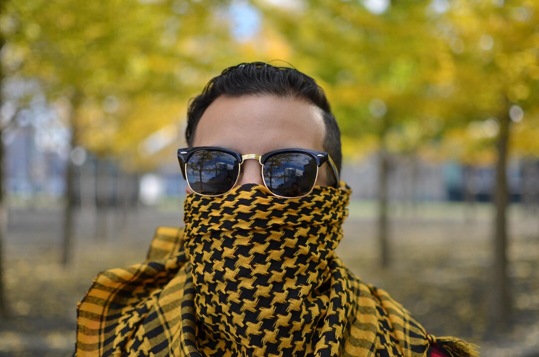 100% Cotton YELLOW Shemagh Premium Arabic Scarf Keffiyeh Ask a Question ...