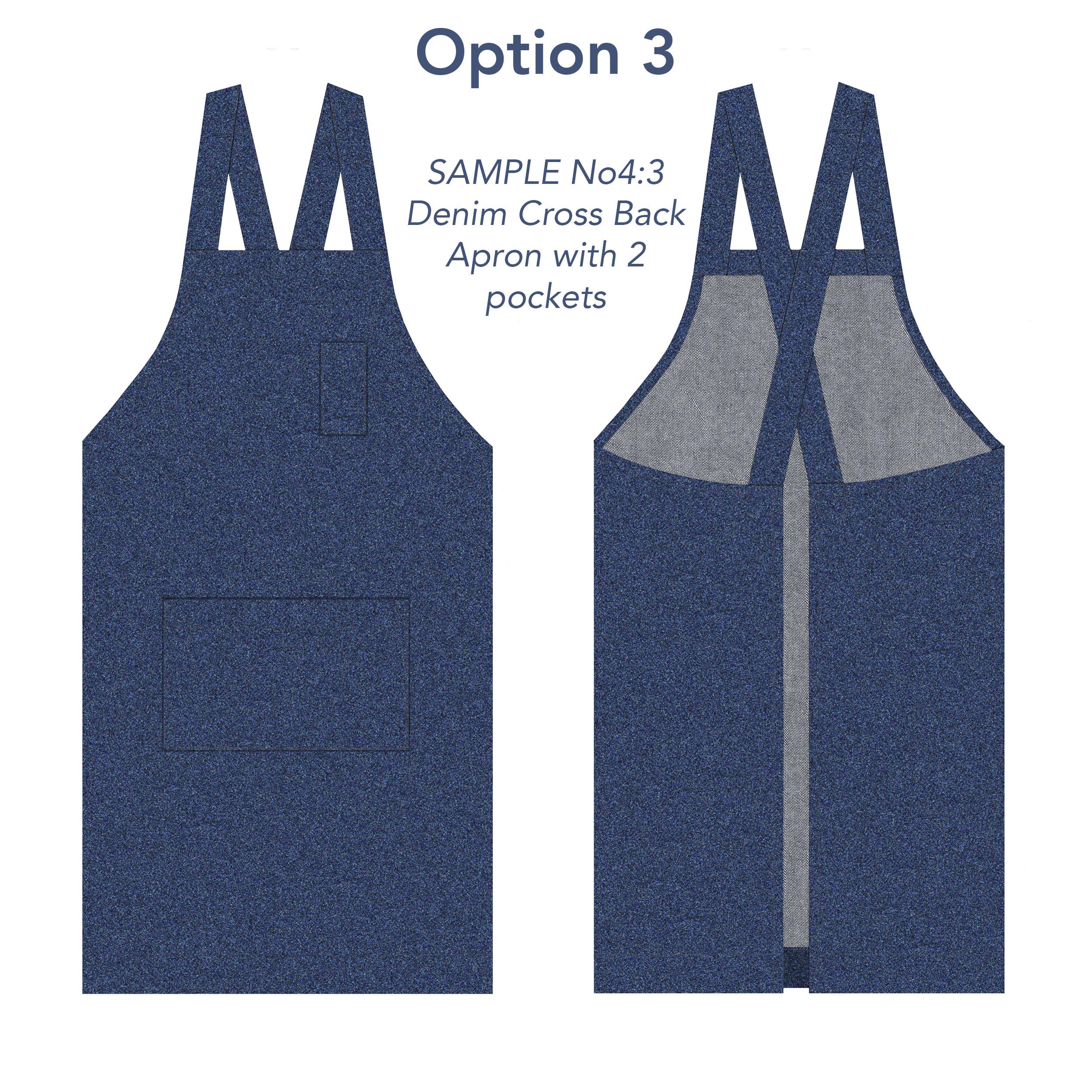 Denim Cross Back Aprons. Comfortable Pinafore Handmade for Artists ...