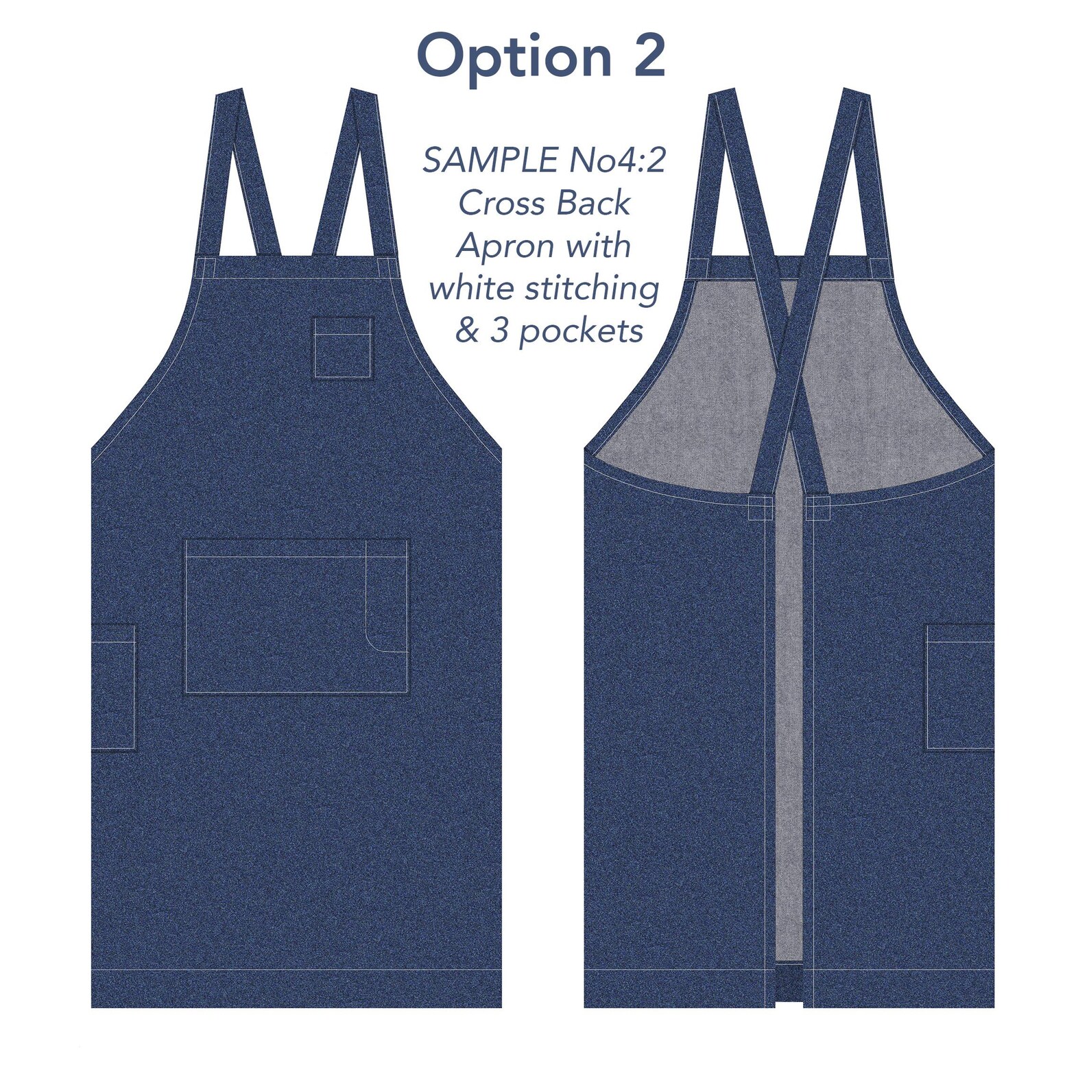 Denim Cross Back Aprons. Comfortable Pinafore Handmade for Artists ...