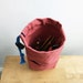 Little Tool Bag Pouch With Drawstring Top and Pocket, in Durable Cotton ...