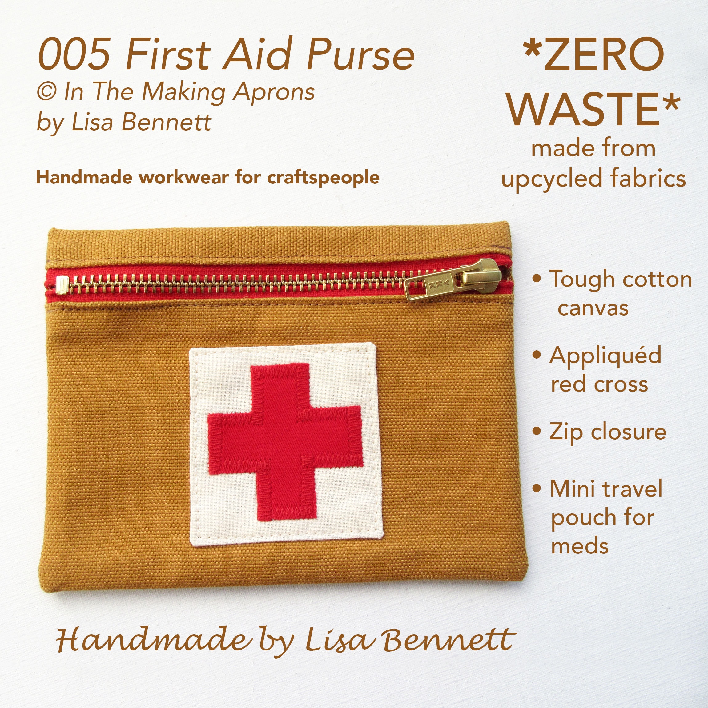 Handmade Mini First Aid Bag: Travel Medicine Pouch - Etsy