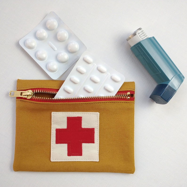 Handmade Mini First Aid Bag: Travel Medicine Pouch - Etsy