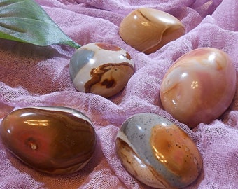 Polychrome Jasper Palm Stone Polychromatic Jasper Stone From - Etsy