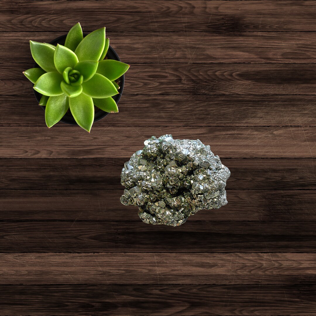 Peruvian Gold Pyrite Crystal Feng Shui Decor & EMF Protection ...
