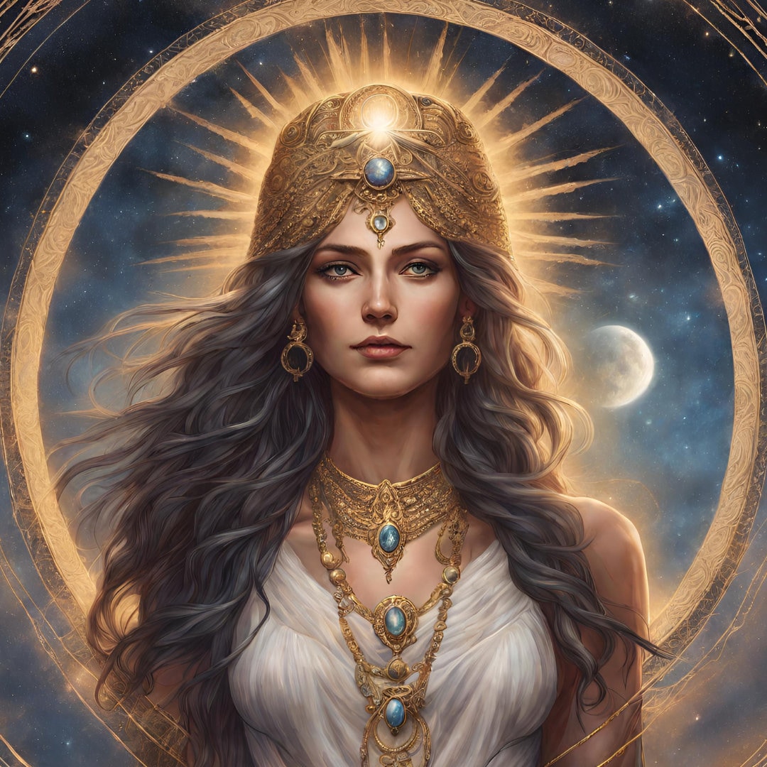Inanna, Queen of Heaven - Metaphysical and Wiccan Inspired Digital Art - Etsy
