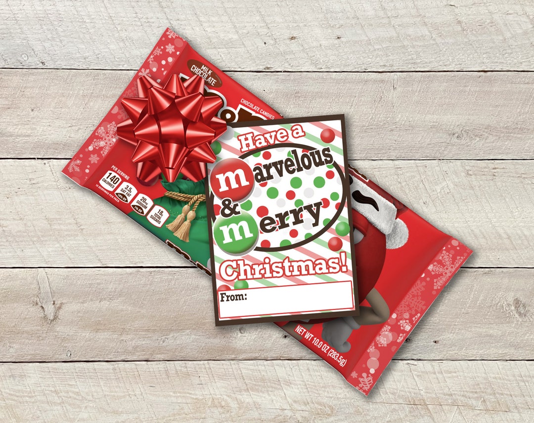 Christmas Candy Treat Tags, Holiday Tag for School, Tags to Pair With ...