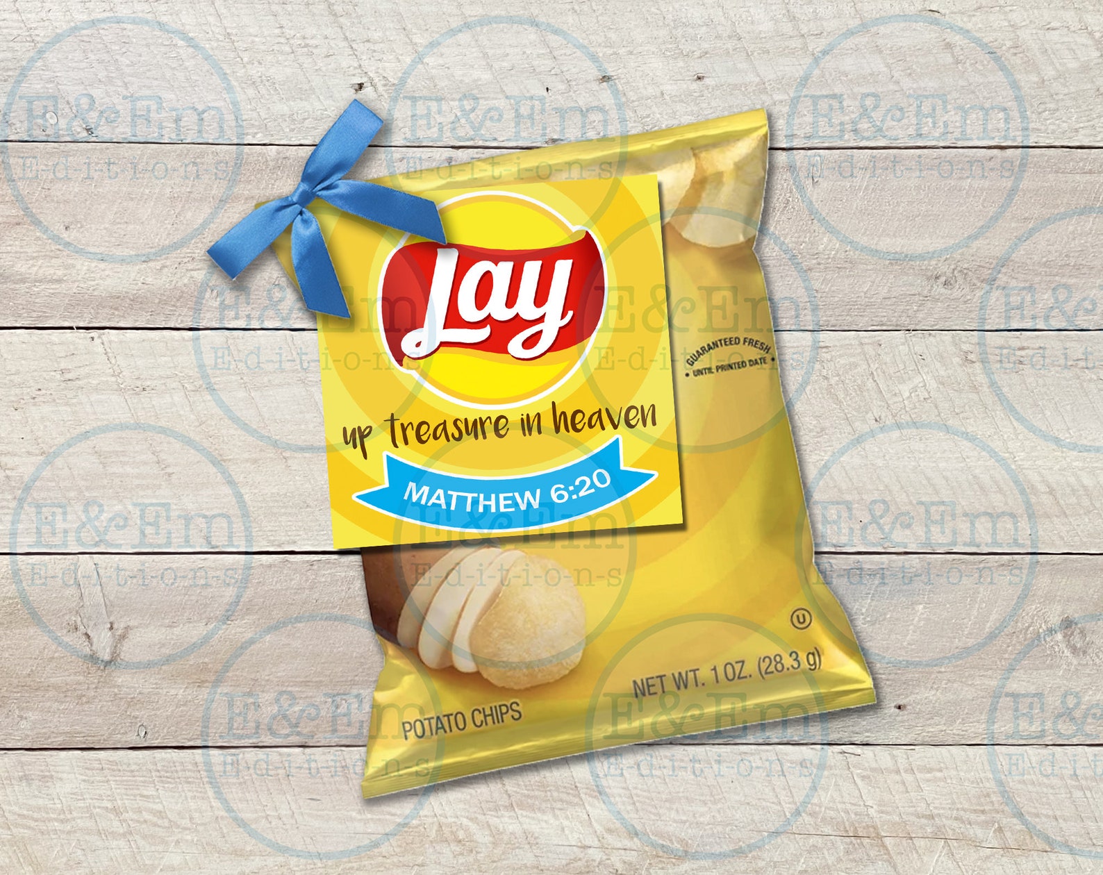 Lay up Treasure in Heaven Tags, Youth Group Treat Labels, VBS Candy ...