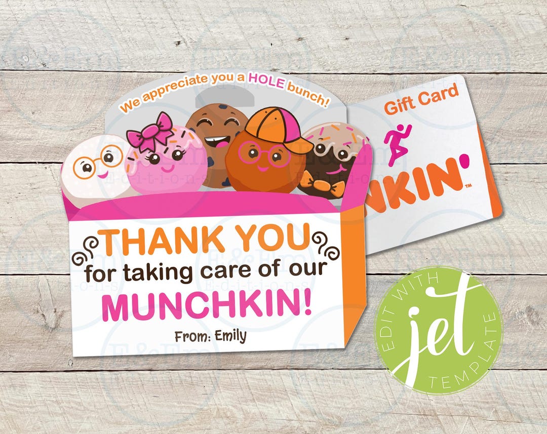 Teacher Appreciation Donut Hole Gift Card Holder | Our Little Munchkin ...