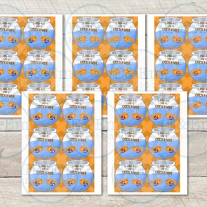 Cheerleading Good Luck Tags | O-fish-ally Catch A Win | 5 Colors of ...