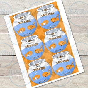 Baseball Good Luck Tags O-fish-ally Catch A Win Baseball Game ...