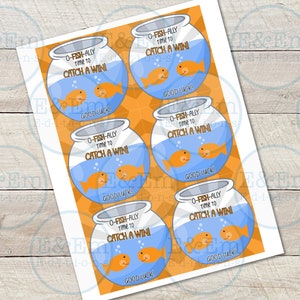 Sports Good Luck Tags | O-fish-ally Catch A Win | Team Game Tournament ...