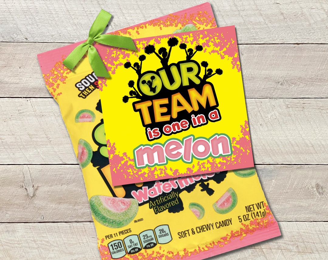 Cheerleading Good Luck Tags | Cheerleader One in a Melon | Team Tournament Competition Gift ...