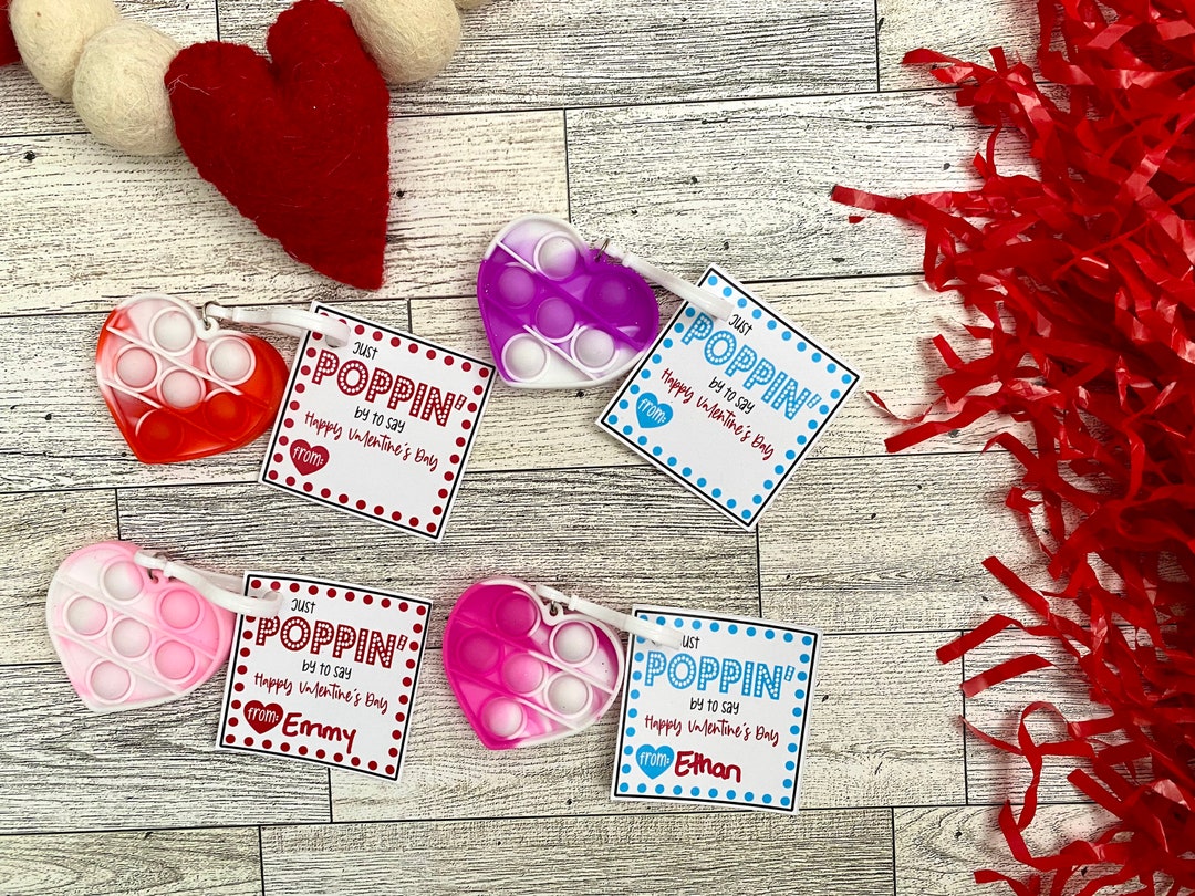 Valentine's Day Pop It Treat Tags for School | Just Poppin' by Party ...