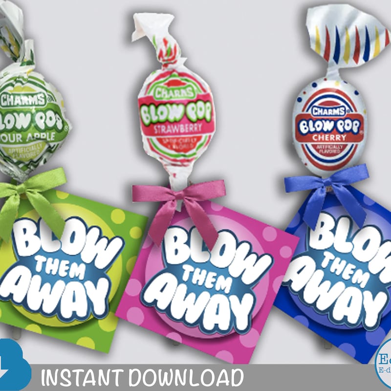 Blow Pop Tag - Etsy