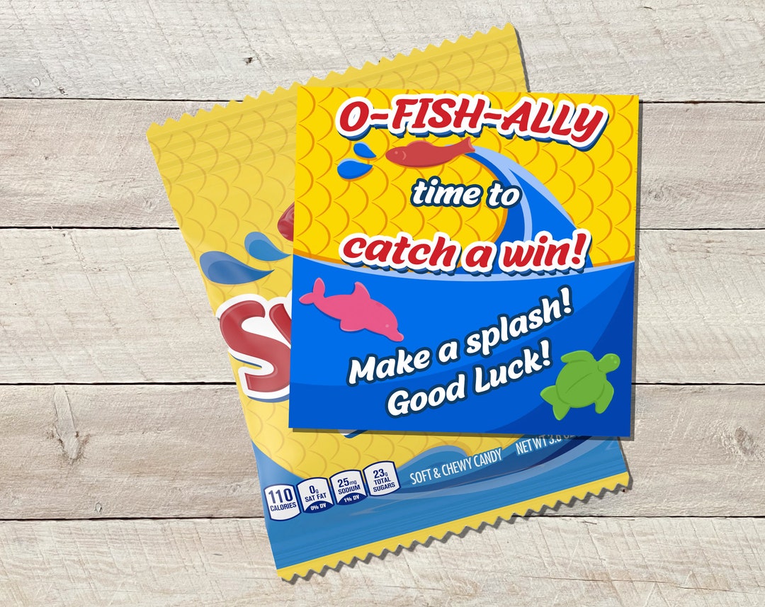 Sports Good Luck Tags | O-fish-ally Catch A Win | Team Game Tournament ...