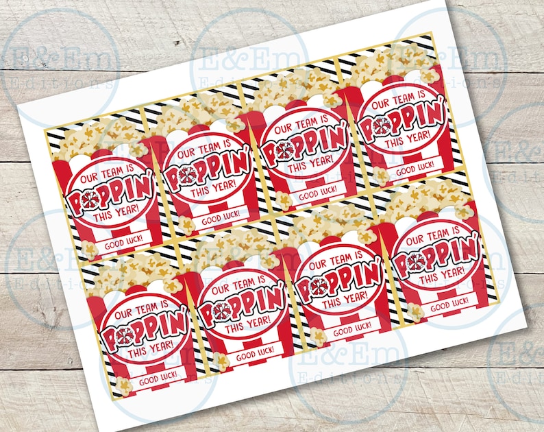 Cheer Competition Gift Popcorn Our Team is Poppin' Good - Etsy
