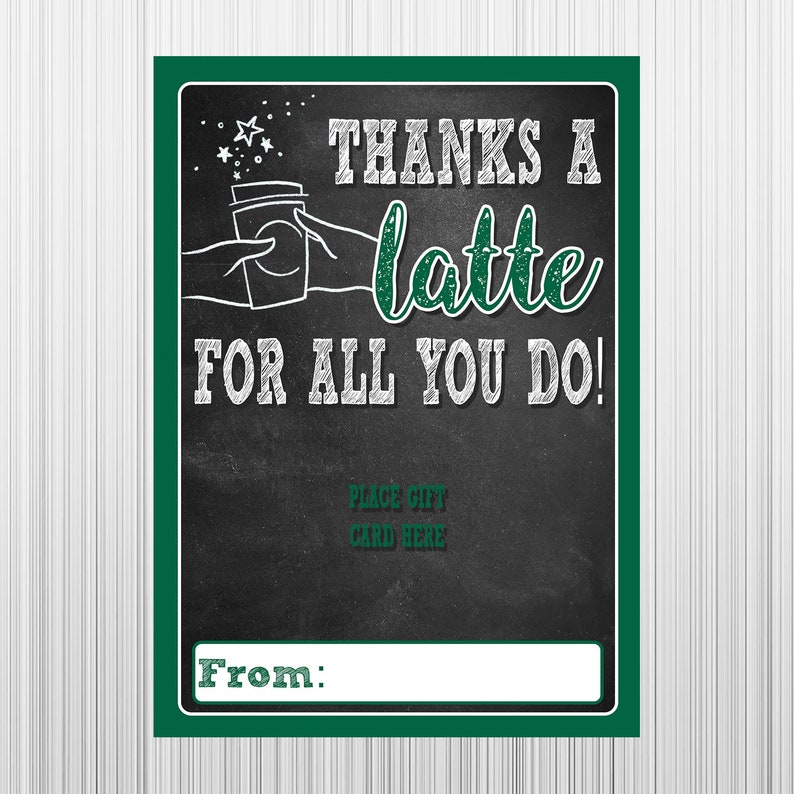 Teacher Appreciation Starbucks Starbucks Gift Card Holders | Etsy