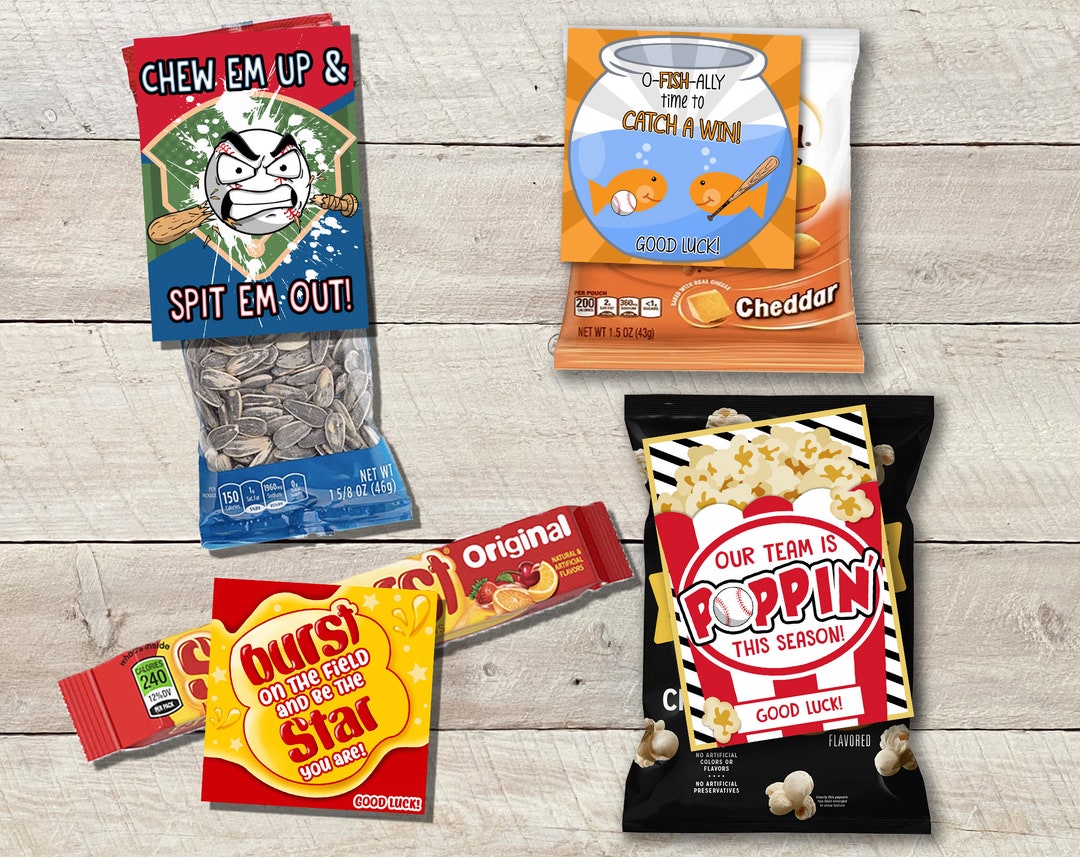 Baseball Good Luck Tags Bundle, 4 Files Included of Tournament Gift ...