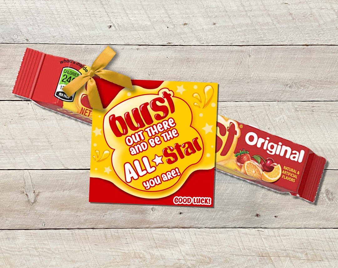 Burst Out There All Star Good Luck Tags, Sports Allstar Competition ...